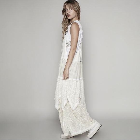 POL | Dresses | Pol Boho Coverall Dress In Beige Two Tone | Poshmark